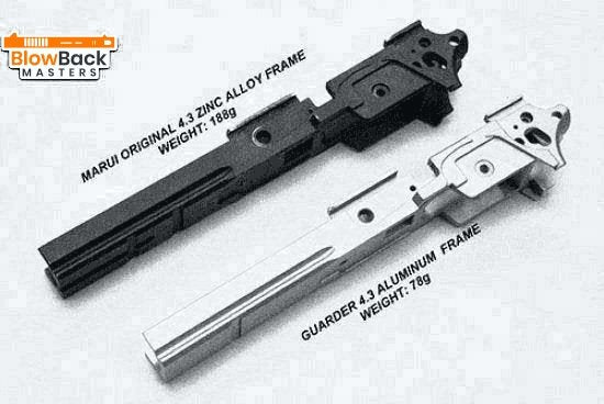 Aluminum Frame for MARUI HI-CAPA 4.3 (4.3 Type/NO Marking/Alum. Origin
